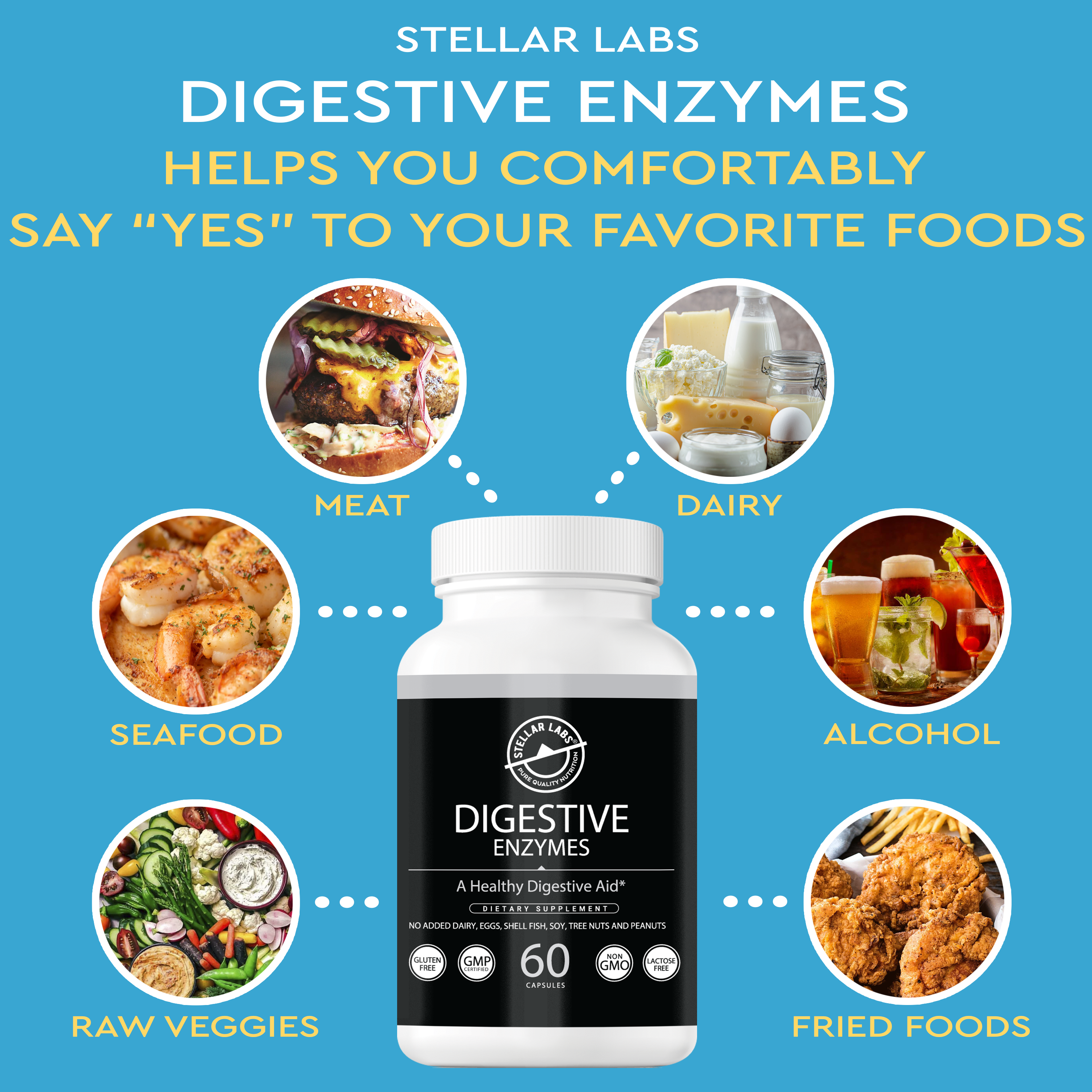Supplements: Digestive Enzymes - Stellar Labs®