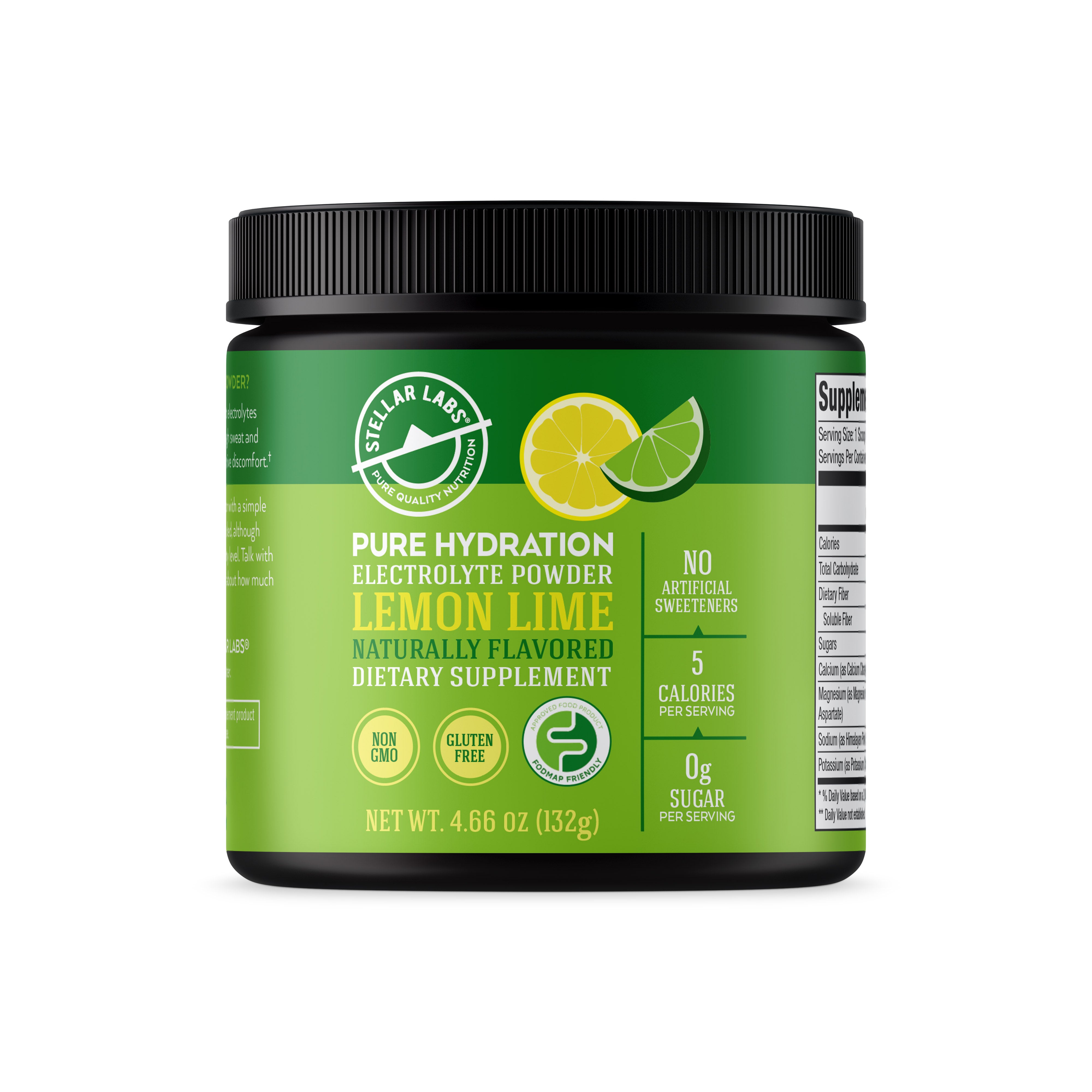 Supplements: Lemon Lime Electrolyte Powder - Stellar Labs®
